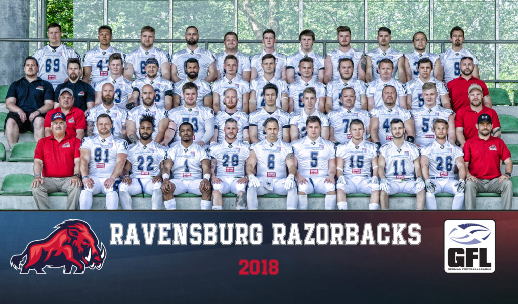 1. Mannschaft 2018 – ifm Razorbacks
