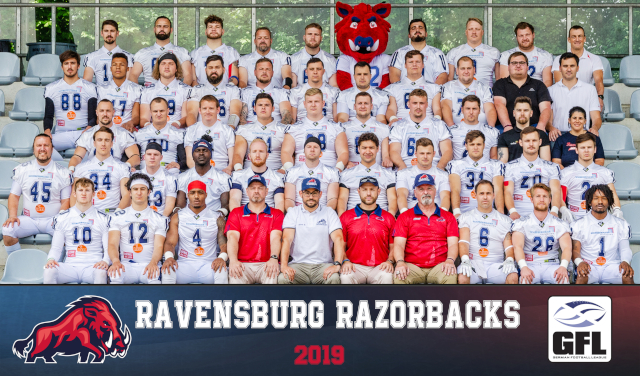 1. Mannschaft 2019 – ifm Razorbacks