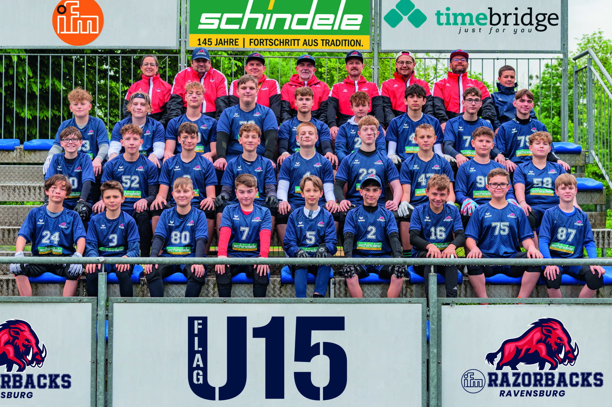 Ravensburg Razorbacks U15 Flag – ifm Razorbacks